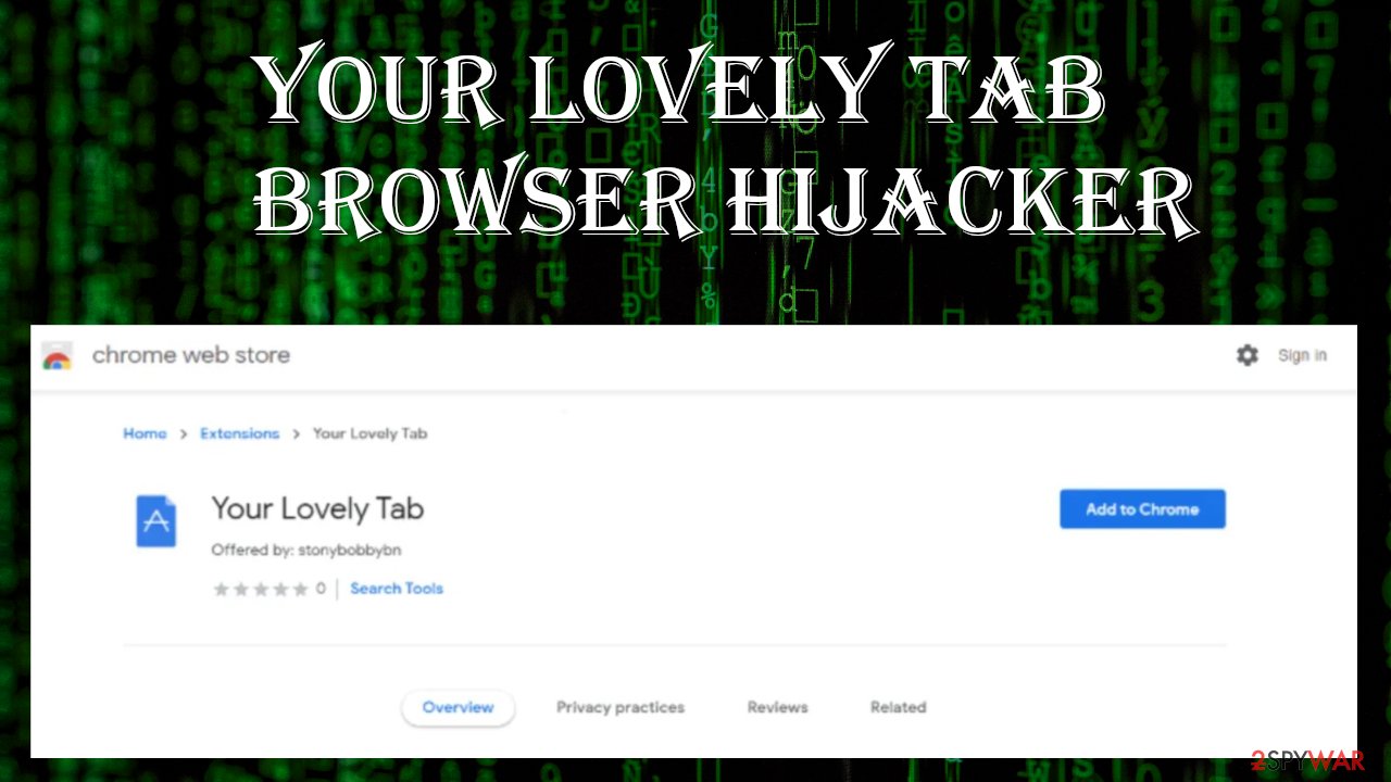 Remove Your Lovely Tab browser hijacker (Chrome, Firefox, IE, Edge) - Virus Removal Instructions