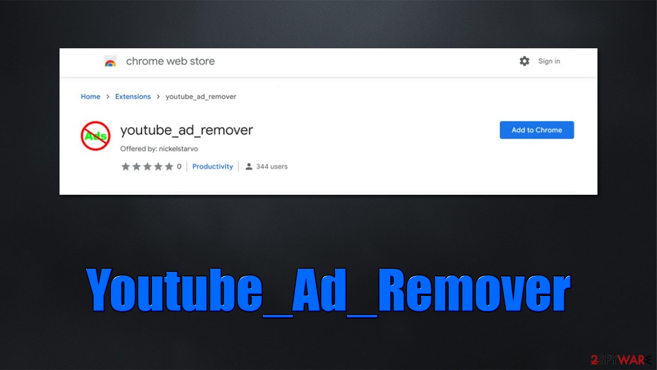 Remove Youtube_Ad_Remover adware (Free Instructions)