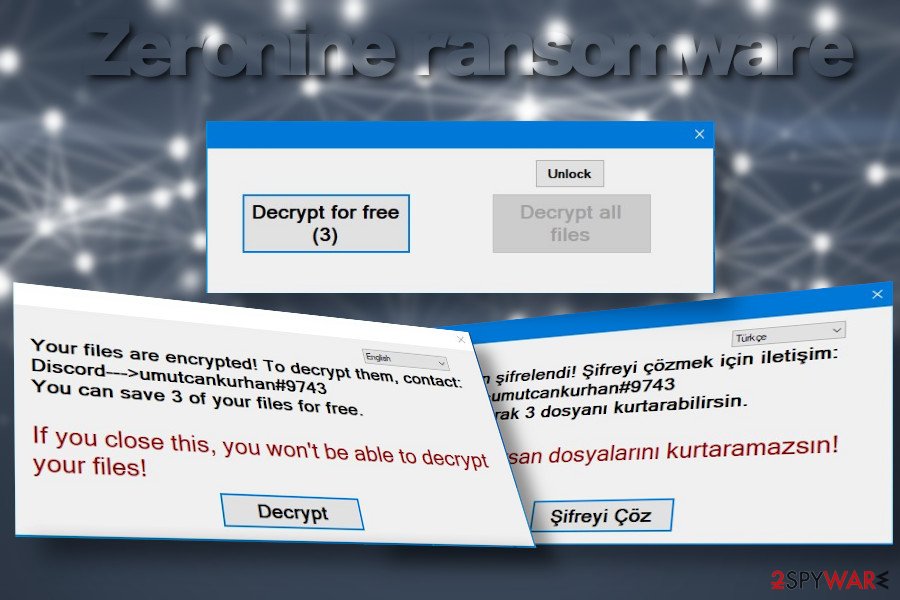 Remove Zeronine ransomware (Virus Removal Guide) - Decryption Steps ...