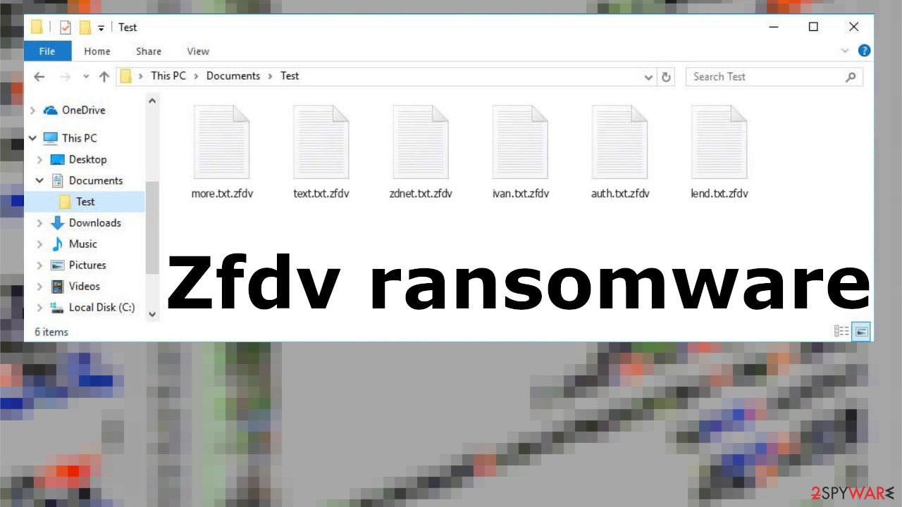 Remove Zfdv ransomware (virus) - Quick Decryption Solution